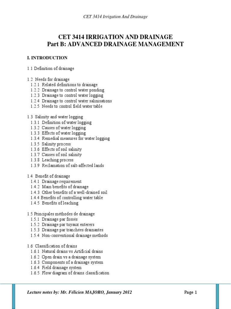 Field Water Test | Download Free PDF | Drainage | Soil