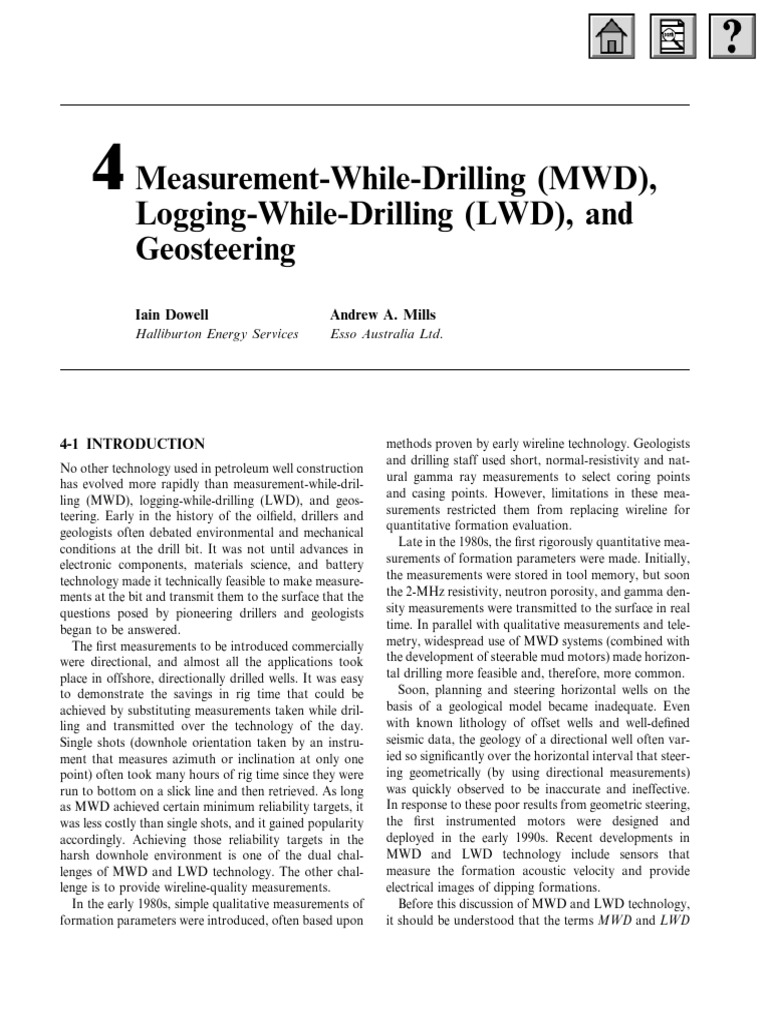 Measurement-While-Drilling (MWD), Logging-While-Drilling (LWD), and ...