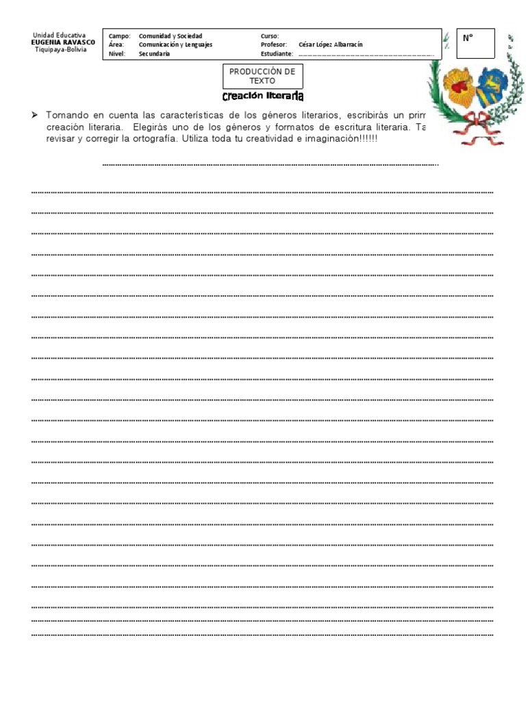 Formato Generos Literarios | PDF