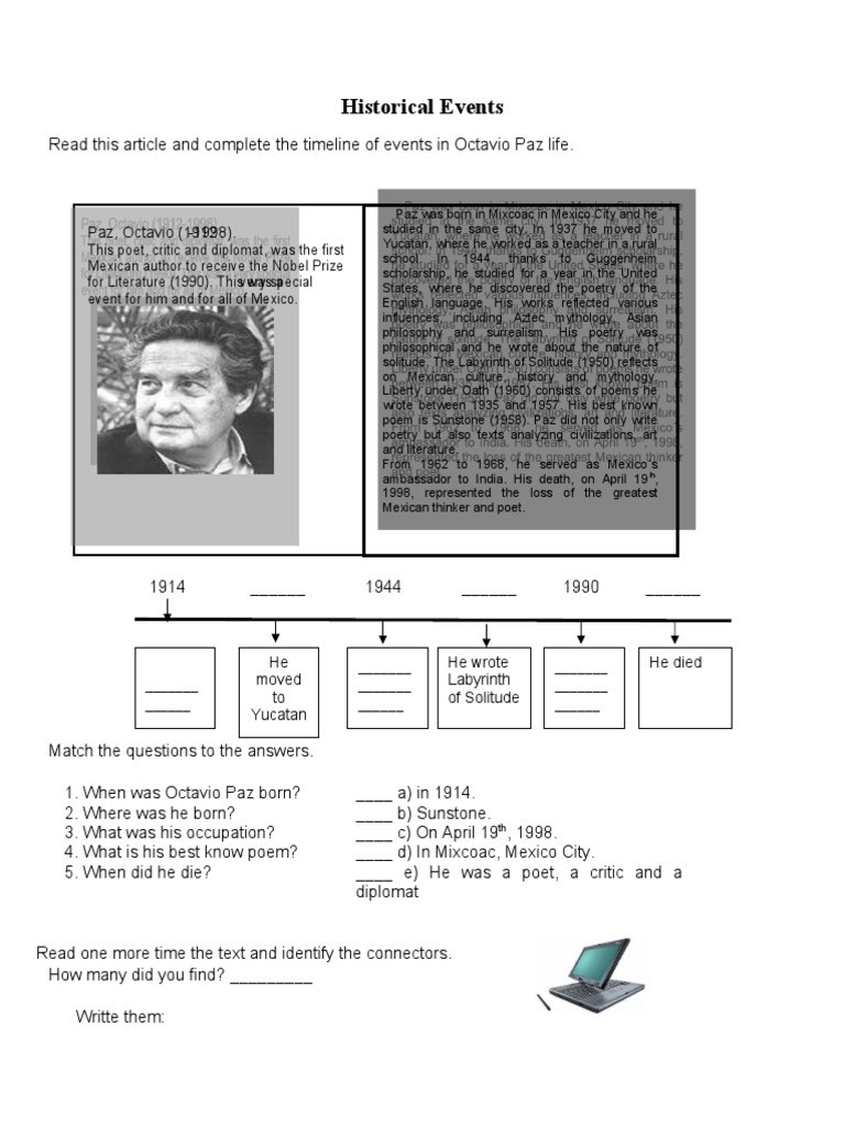 Octavio Paz: Life Timeline and Works | PDF | Poetry
