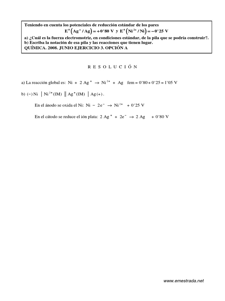 Tema04 Reacciones Redox Ejercicios PDF | PDF | Redox | Estequiometría
