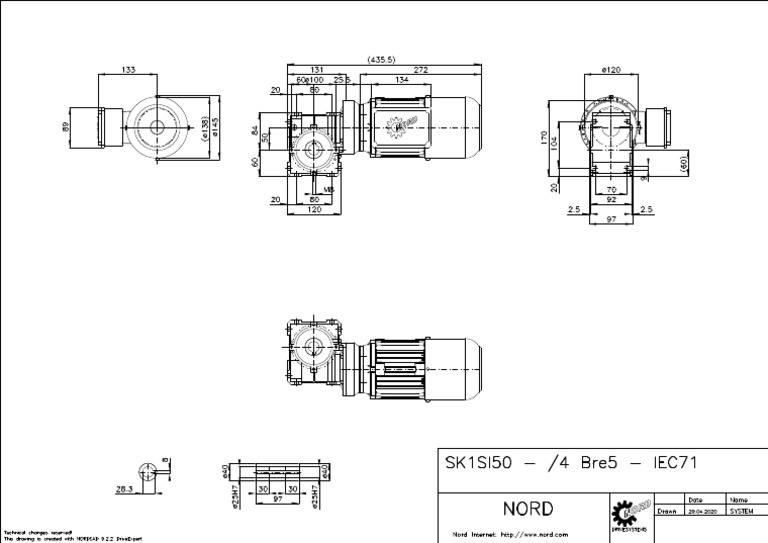 SK1SI50 - /4 Bre5 - IEC71: Date Name Drawn System | PDF | Drawing