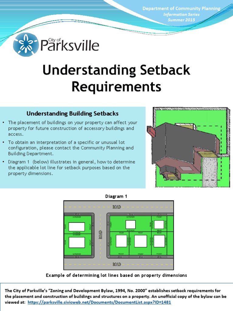 Understanding Setback Requirements | PDF | Land Lot | Road Transport