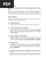 Examples of Clarifying Questions | PDF