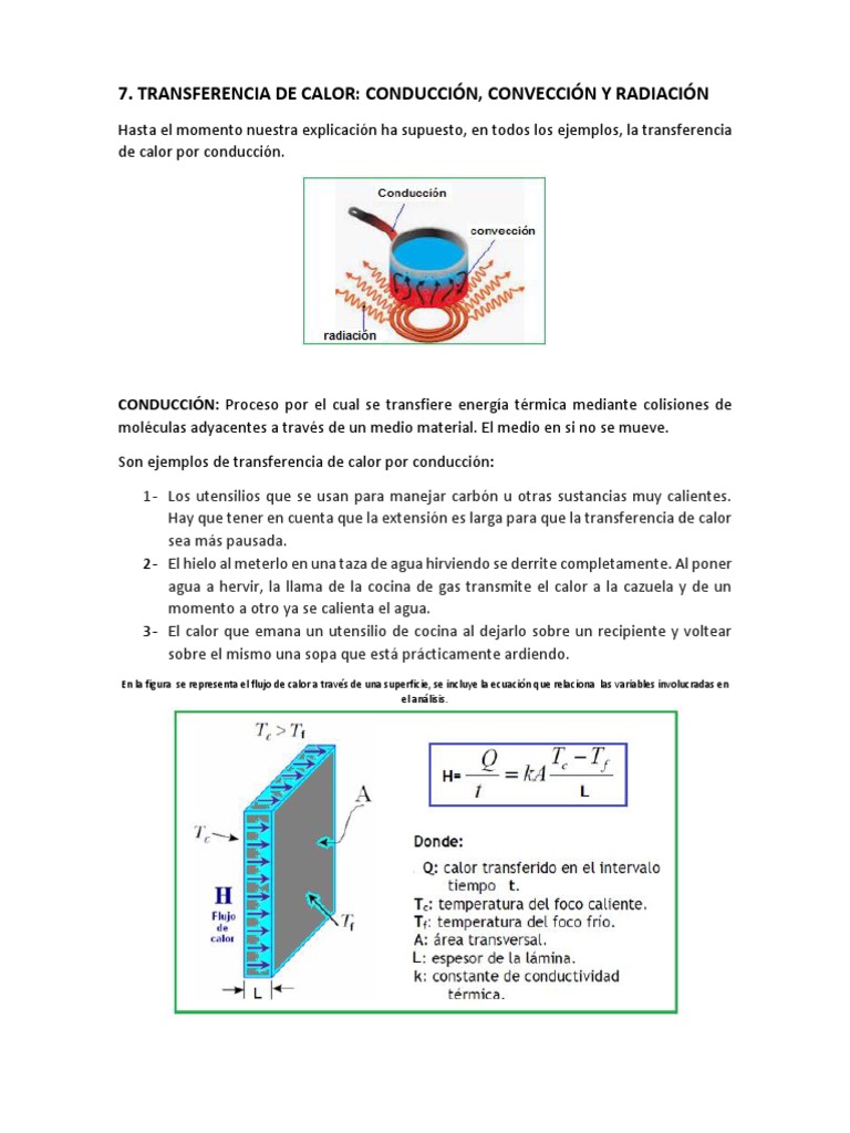 Ejemplos de Transferencia de Calor | PDF | Convección | Radiación ...