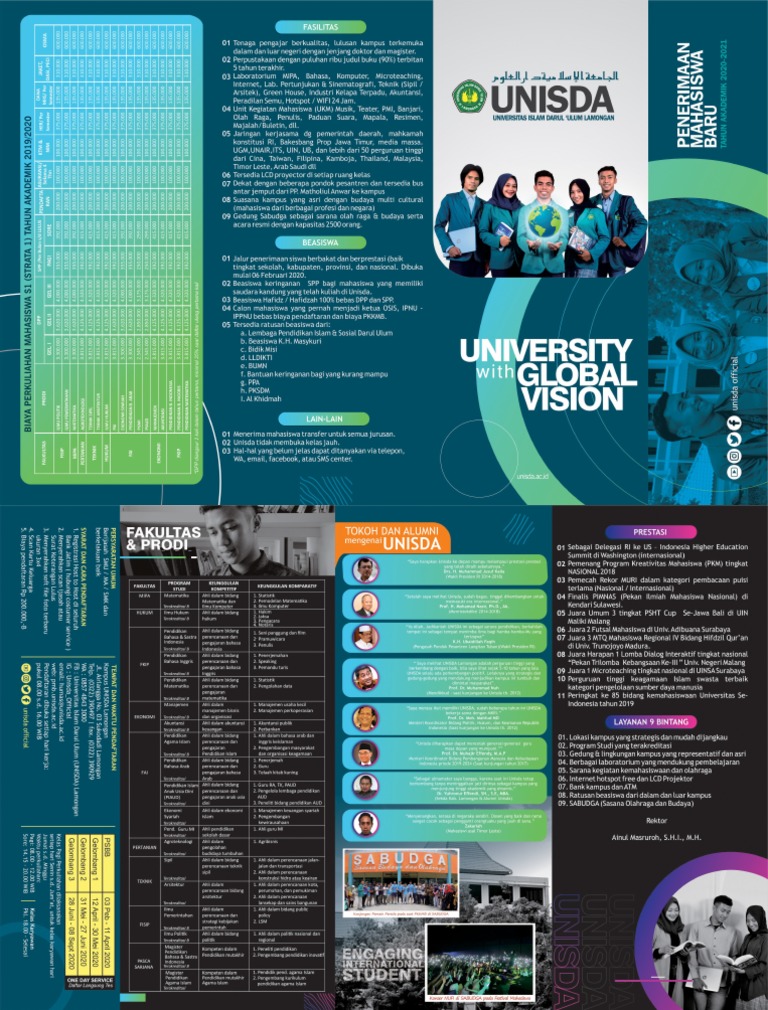 Brosur Unisda 2020 PDF | PDF