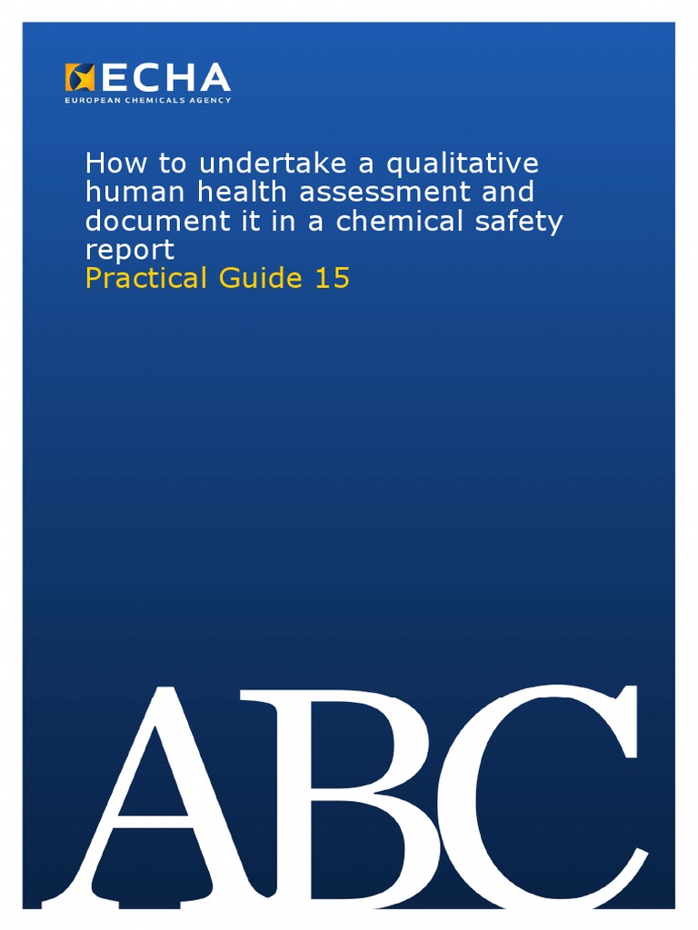 PG 15 Qualitative-Human Health Assessment Documenting en | PDF ...