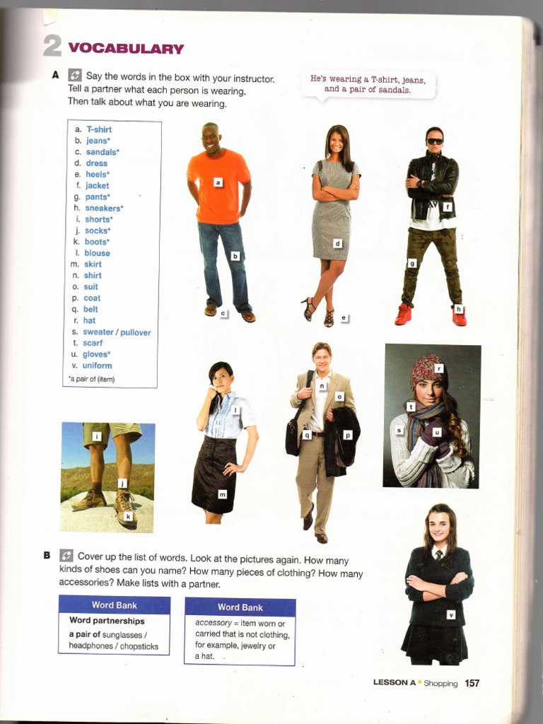 English Clothing Vocabulary | PDF