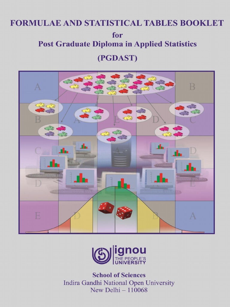 Formulae and Table Booklet PGDAST 1 PDF | PDF | Logarithm | Statistics