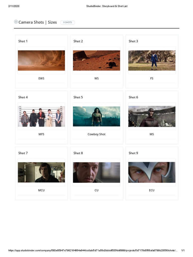 StudioBinder - Storyboard & Shot List | PDF