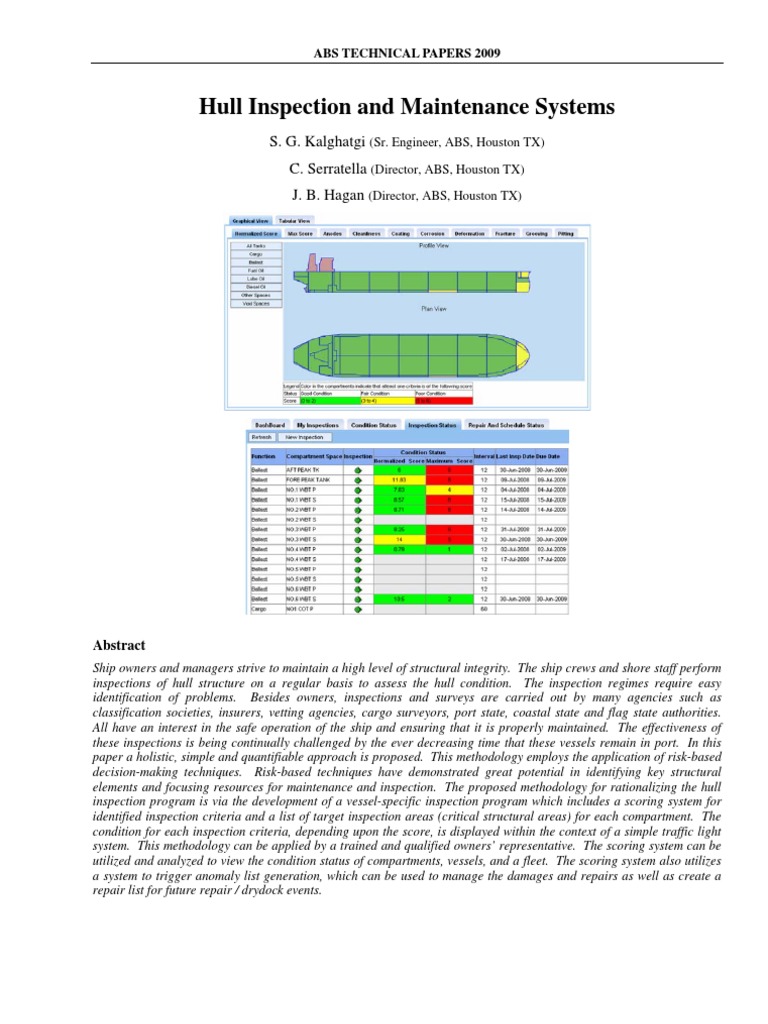 Hull Inspection and Maintenance Systems | PDF | Ships | Oil Tanker