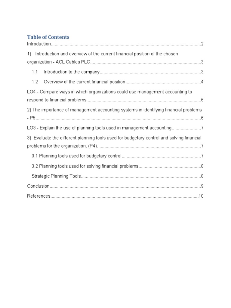 BTEC HND Unit 5 Management Accounting Assignment 2 | PDF | Inflation ...