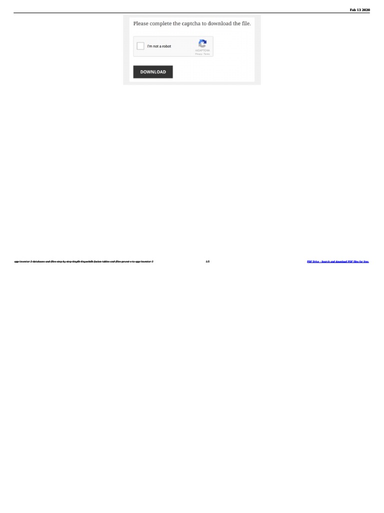 App Inventor | PDF | Mobile App | Databases