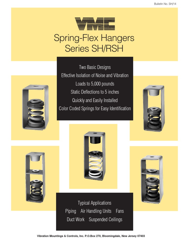 Spring-Flex Hangers Series SH/RSH: Vibration Mountings & Controls, Inc ...