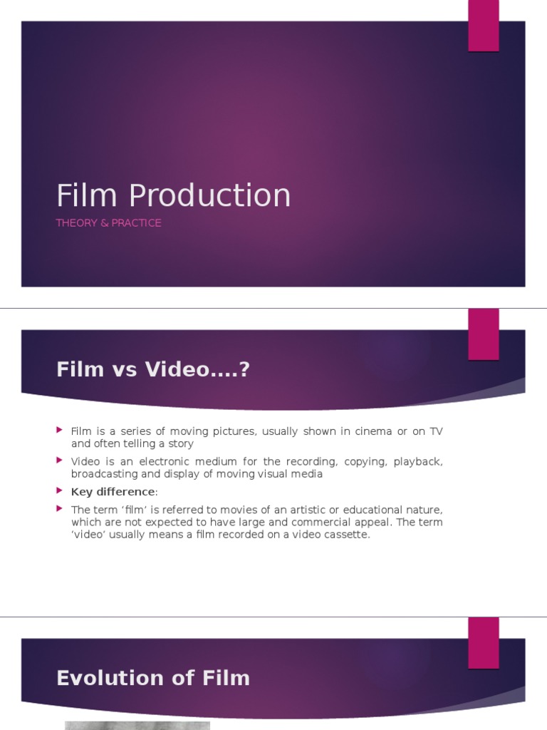 Film Production: Theory & Practice | PDF | Entertainment