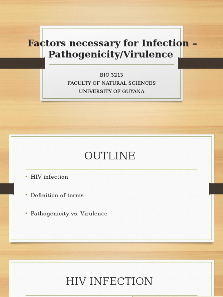 Factors Necessary For Infection - Pathogenicity and Virulence | PDF ...