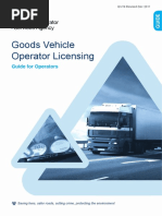 Vosa Operator Licensing Guide | PDF | License | Traffic