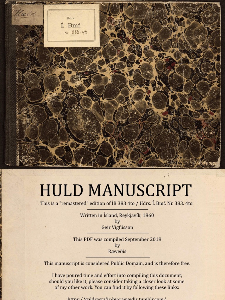 Huld Manuscript | PDF