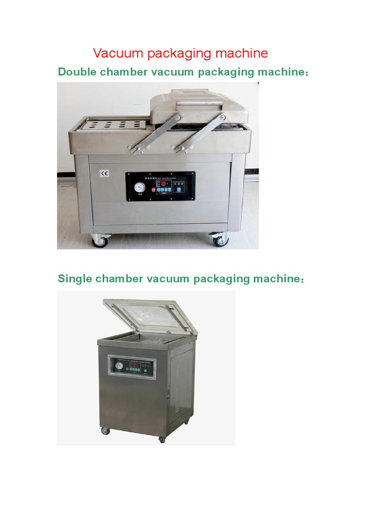Vacuum Packing Machine | PDF | Packaging And Labeling | Vacuum
