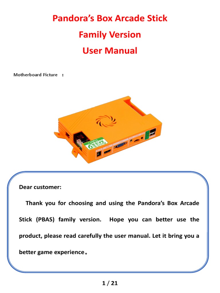 Pandora 6 Home Edition PDF | PDF | Xbox 360 | Usb