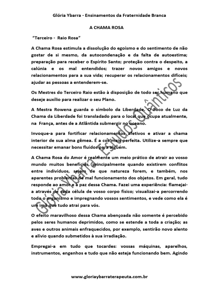 Glória Ybarra - A CHAMA ROSA | PDF | Joana d'Arc | Anjo