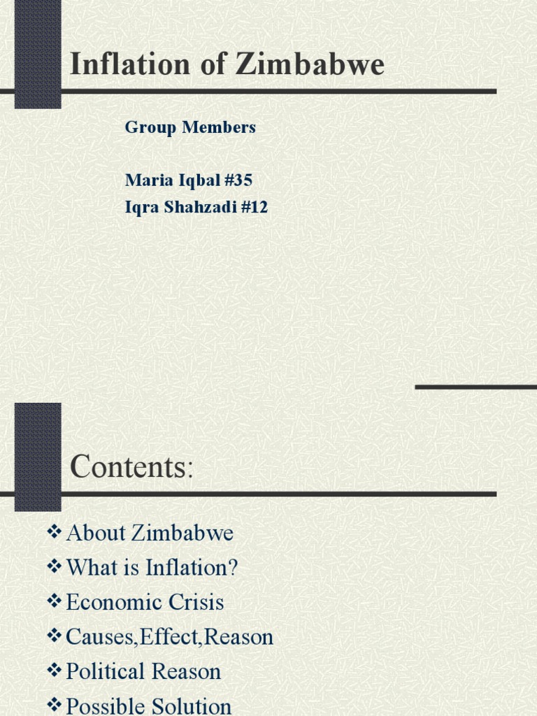 Zimbabwe's Hyperinflation Crisis Explained | PDF | Zimbabwe | Inflation