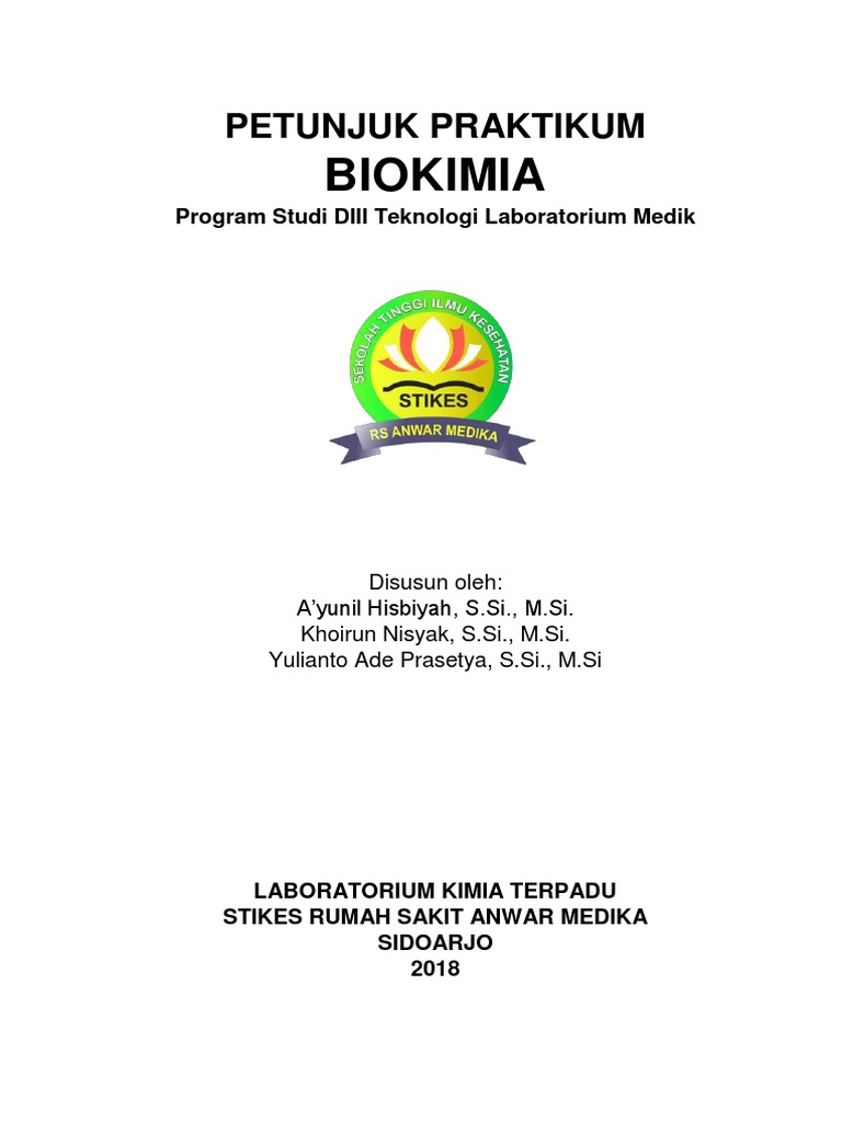Petunjuk Praktikum Biokimia | PDF | Kesehatan Holistik | Teknologi & Rekayasa