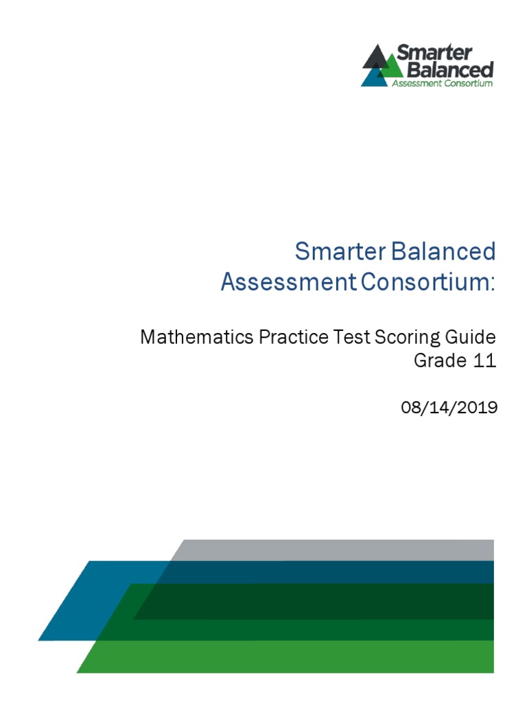 11th Grade SBAC Math Practice Guide | PDF | Common Core State Standards ...