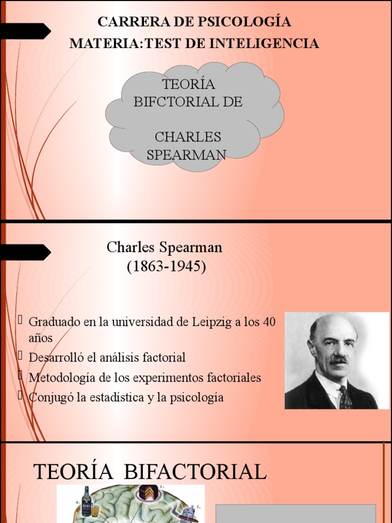 Teoría Bifactorial de Spearman | PDF | Inteligencia | Conceptos psicologicos