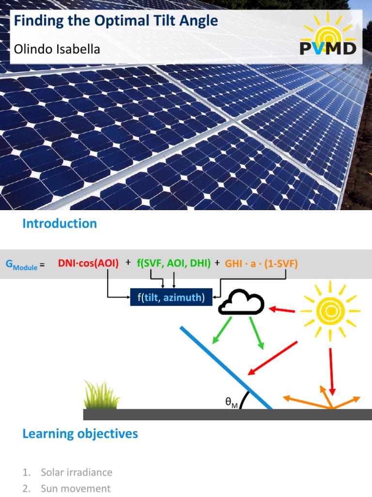 Optimizing Tilt and Azimuth Angles to Maximize Solar Irradiance on ...