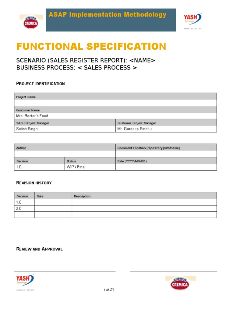ASAP Sales Report Implementation | PDF | Interface (Computing) | User ...