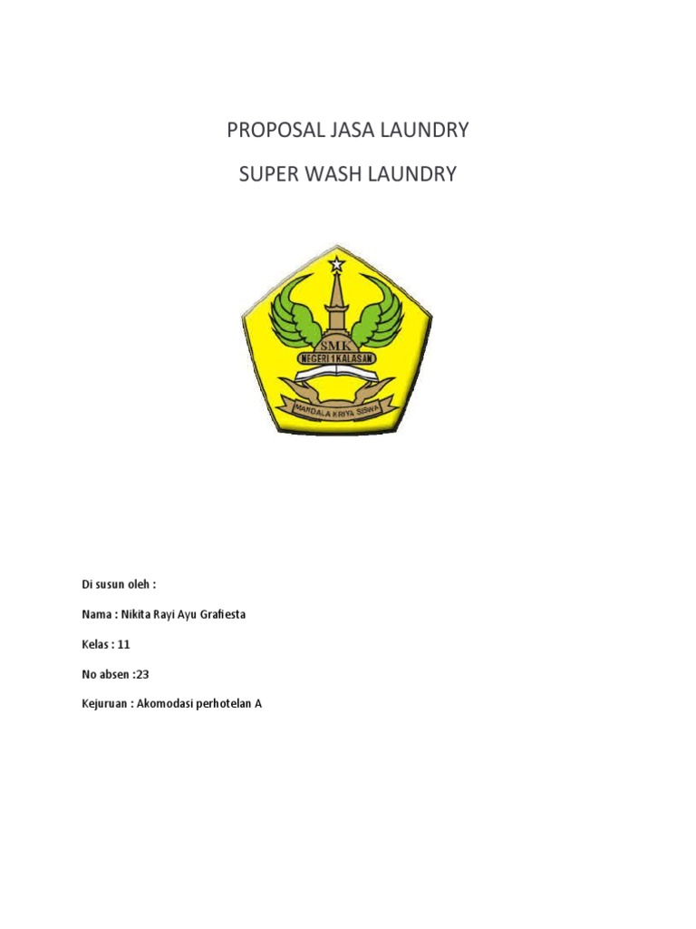 Proposal Laundry | PDF | Griya & Taman