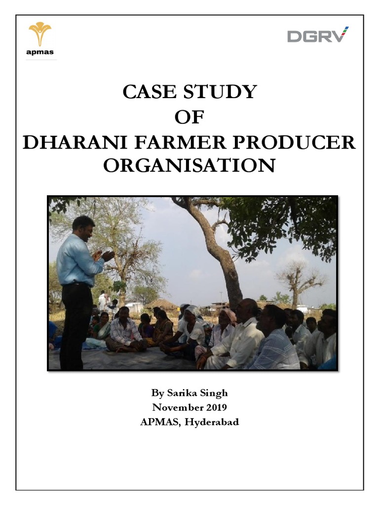 Case Study OF Dharani Farmer Producer Organisation: by Sarika Singh ...