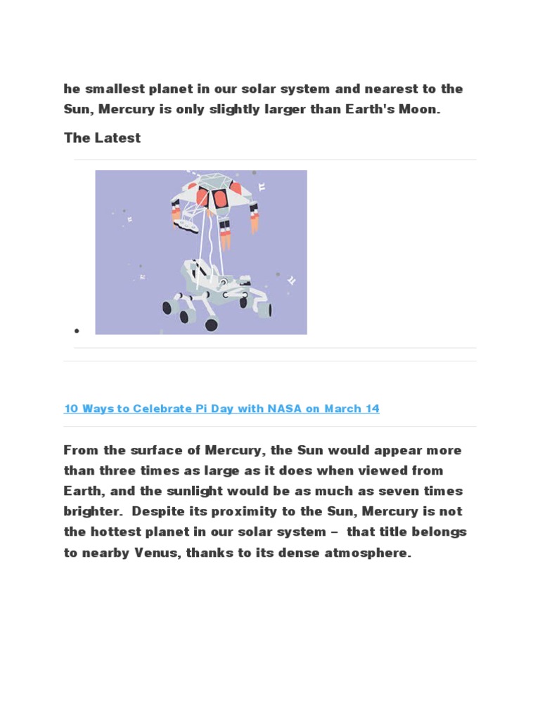 Mercury | PDF