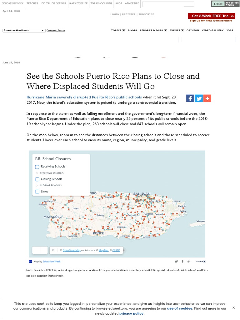 See The Schools Puerto Rico Plans To Close and Where Displaced Students ...