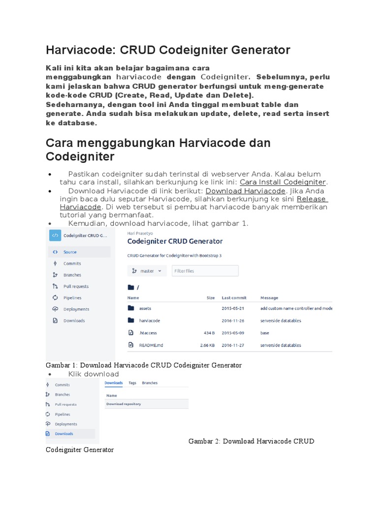 Harviacode CRUD Generator | PDF | Bisnis