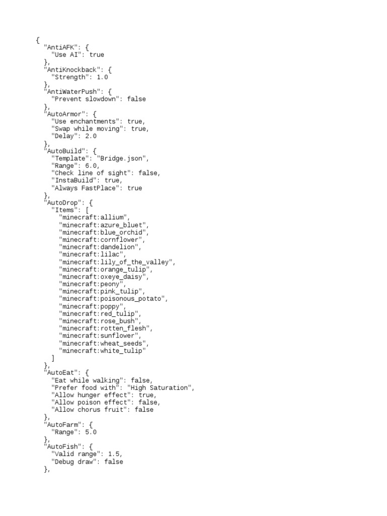 Settings - Copy - Json | PDF | Minecraft | Mojang