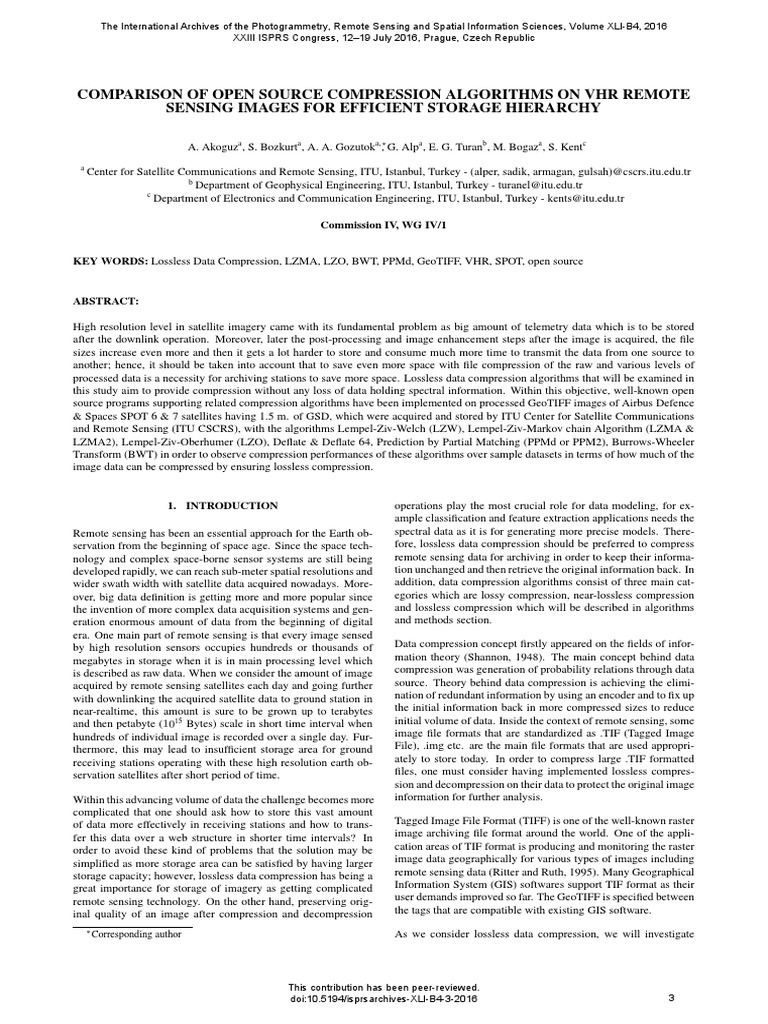 Comparison of Lossless Compression Algorithms | PDF | Data Compression ...