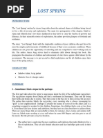 Lost Spring: A Class 12 Project Guide | PDF