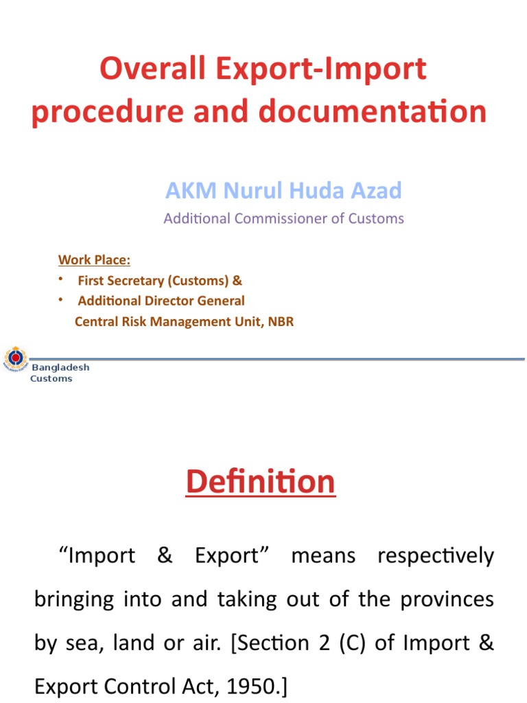 Overall Export-Import Procedure and Documentation | PDF | Bill Of ...