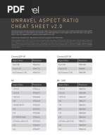 Aspect Ratio Cheat Sheet | PDF | Display Resolution | Multimedia