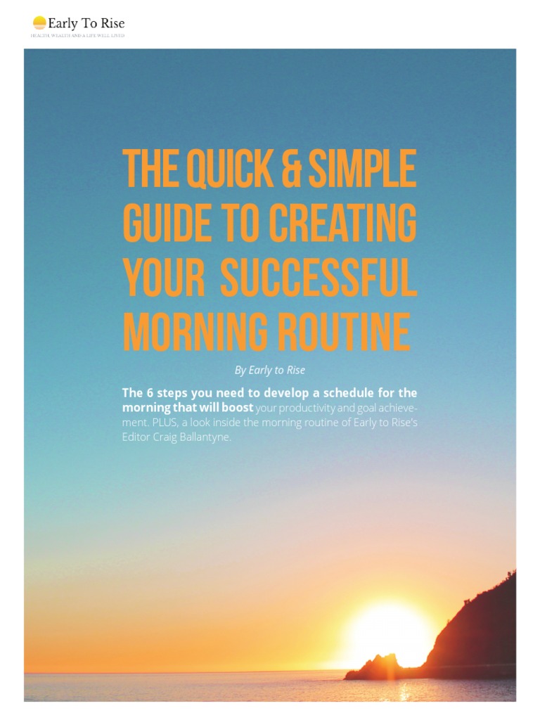 PerfectDay Guide Morning Routine | PDF | Self Control | Self-Management