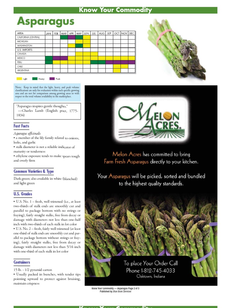 Asparagus Quality and Packaging Standards | PDF | Engineering Tolerance ...