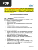 Examination Guidelines For Infosys Certification: System Requirements ...