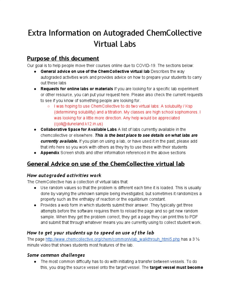 Autograded ChemCollective Virtual Labs | PDF | Stoichiometry | Acid