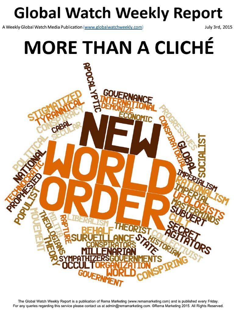 New World Order - More Than A Clichè | PDF | New World Order ...