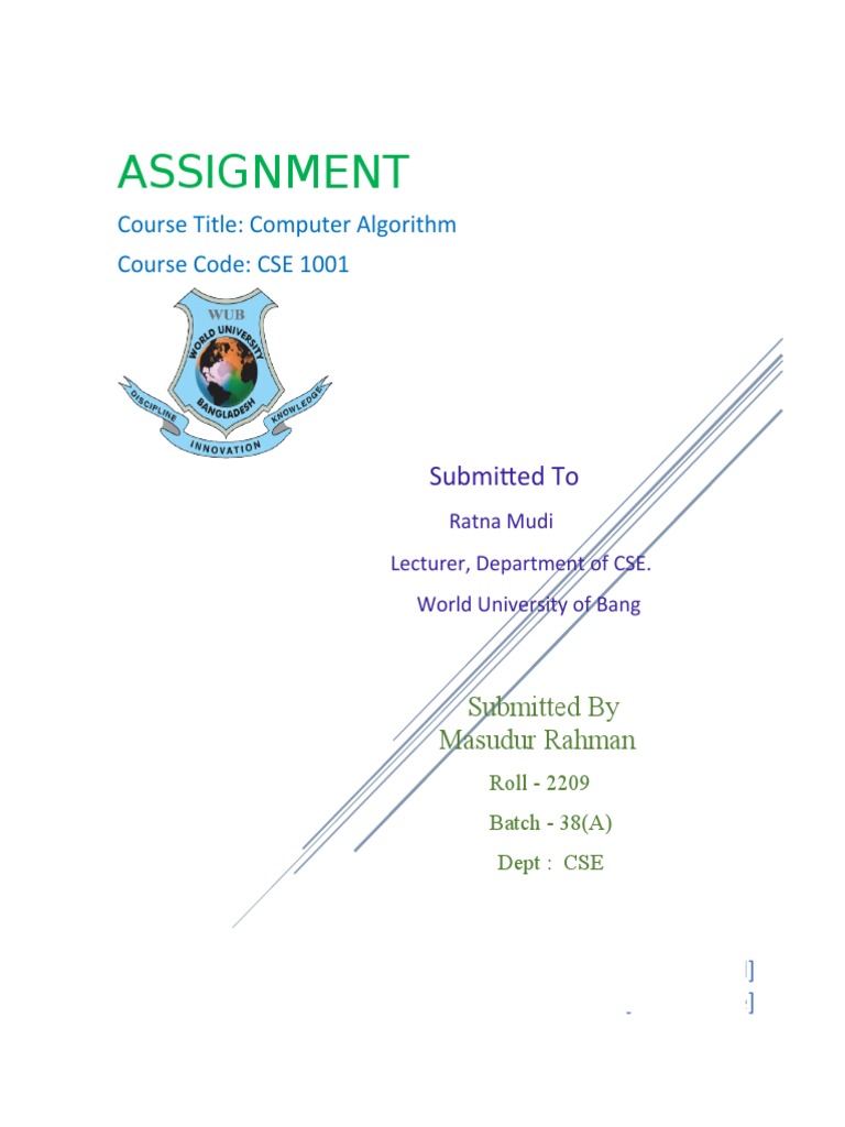 Computer Algorithm | PDF | Discrete Mathematics | Algorithms And Data ...