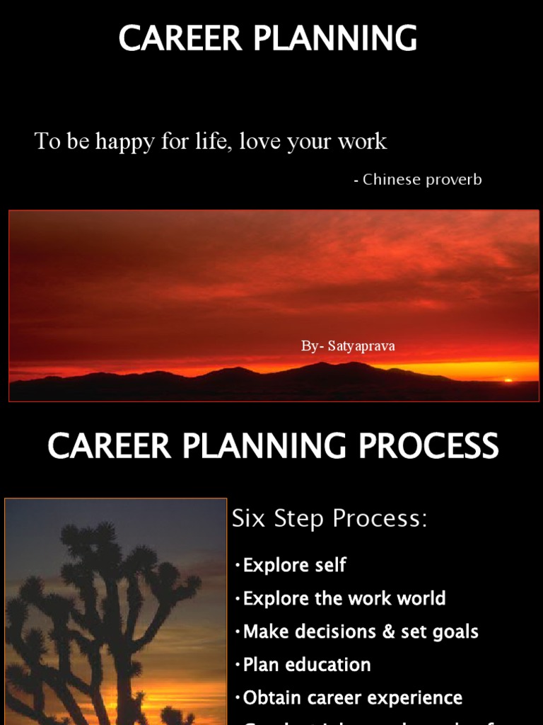 Career Planning: To Be Happy For Life, Love Your Work | PDF ...