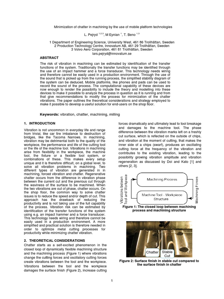 Mobile Platforms Reduce Machining Chatter | PDF | Machining