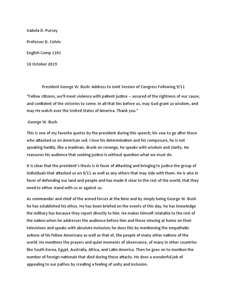 Rhetorical Analysis Essay Final 1 | PDF | Empathy | Al Qaeda
